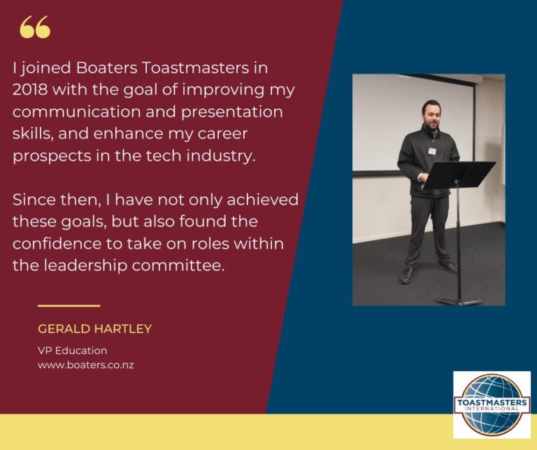 Reflections on my Pathways journey - Boaters Toastmasters